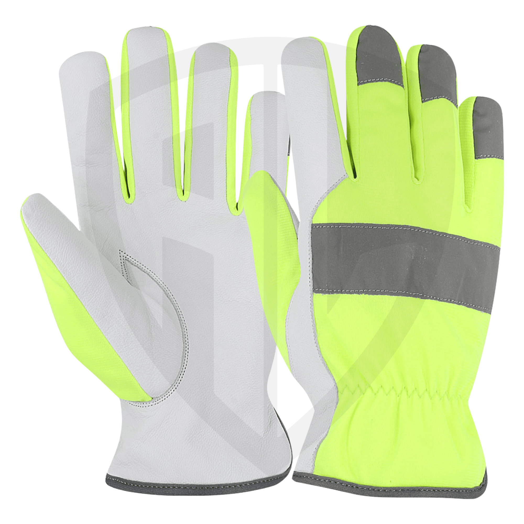 High-Visibility Work Safety Glove - Armor Leather
