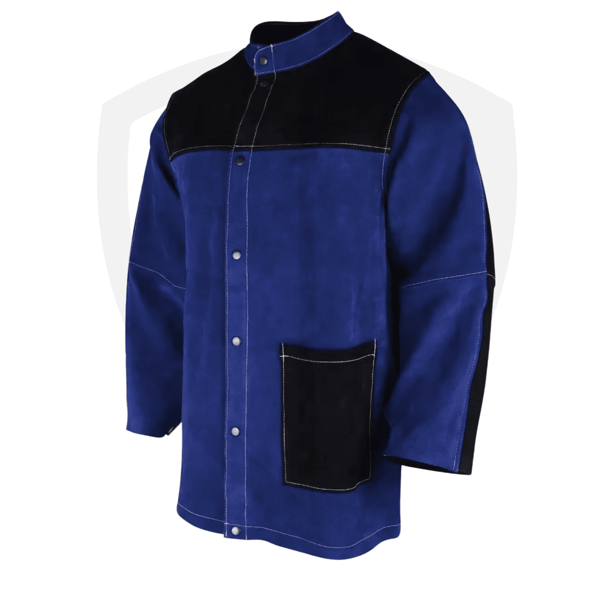 Flame-Resistant Cowhide Welding Jacket – Snap Closure, Kevlar Thread ...
